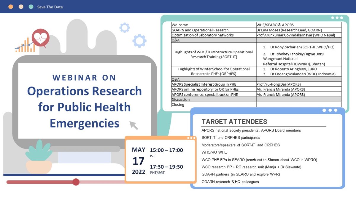 APORS SIG for Public Health Emergencies – Webinar Launch on May 17 ...